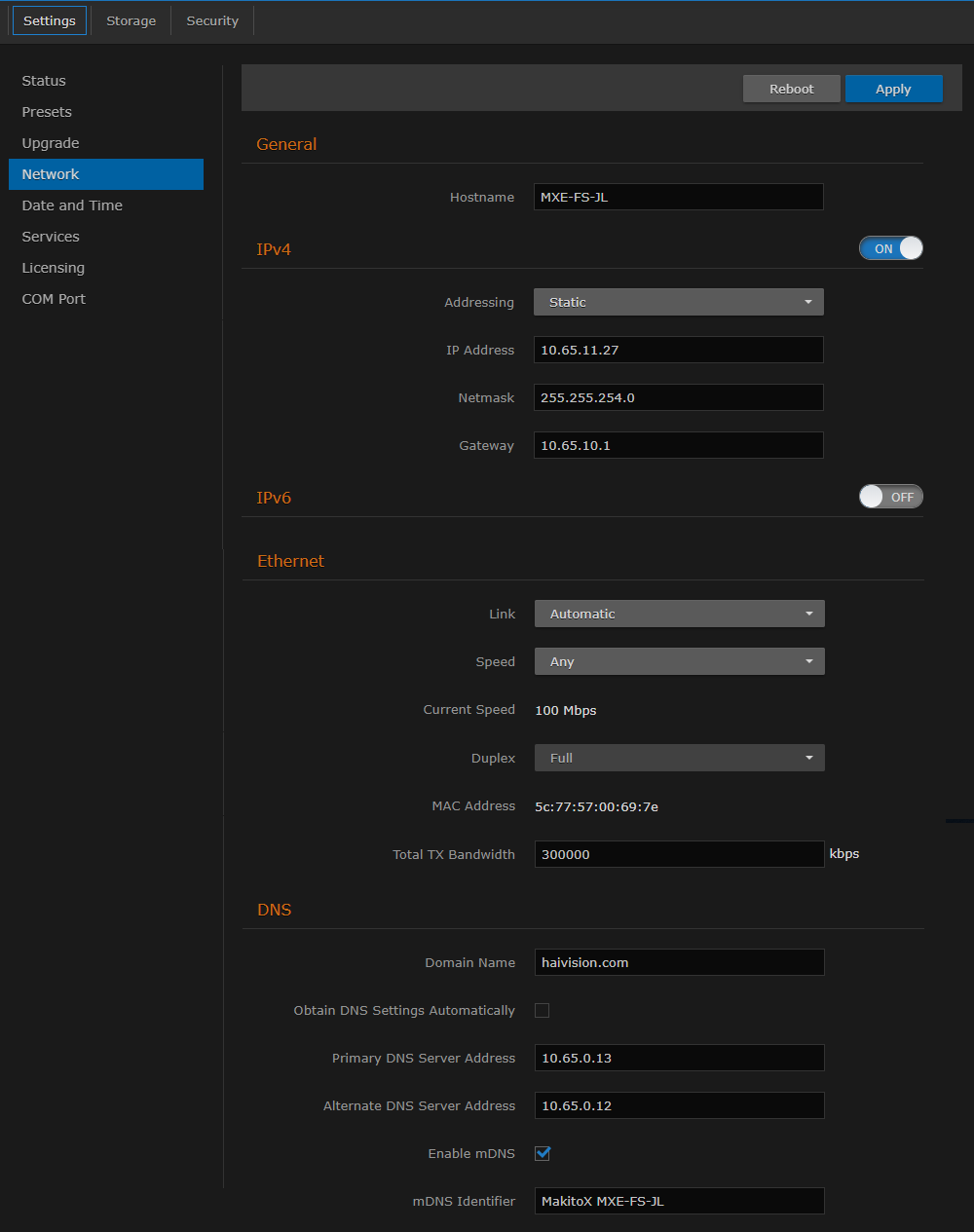 Configuring Network Settings