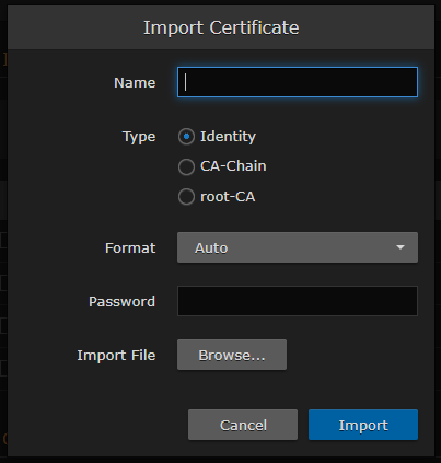 Installing a Certificate