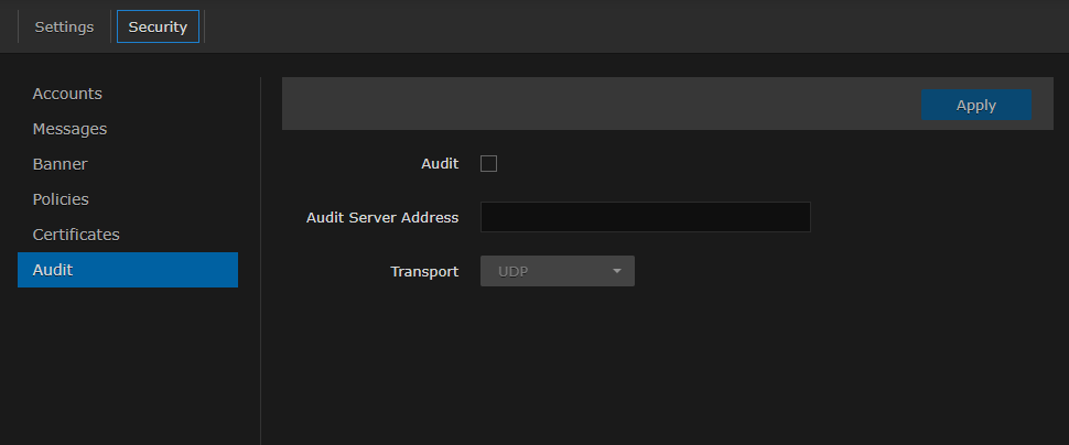 Step 6: Configuring an Audit Server Connection